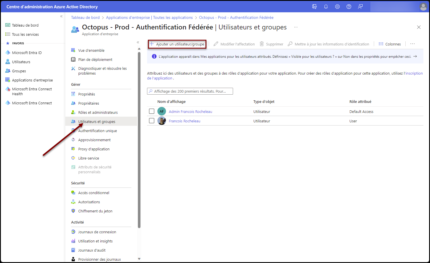 Fédération d'identité - Microsoft Entra ID | Doc - Octopus